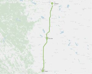 Calgary to Edmonton - Ebus