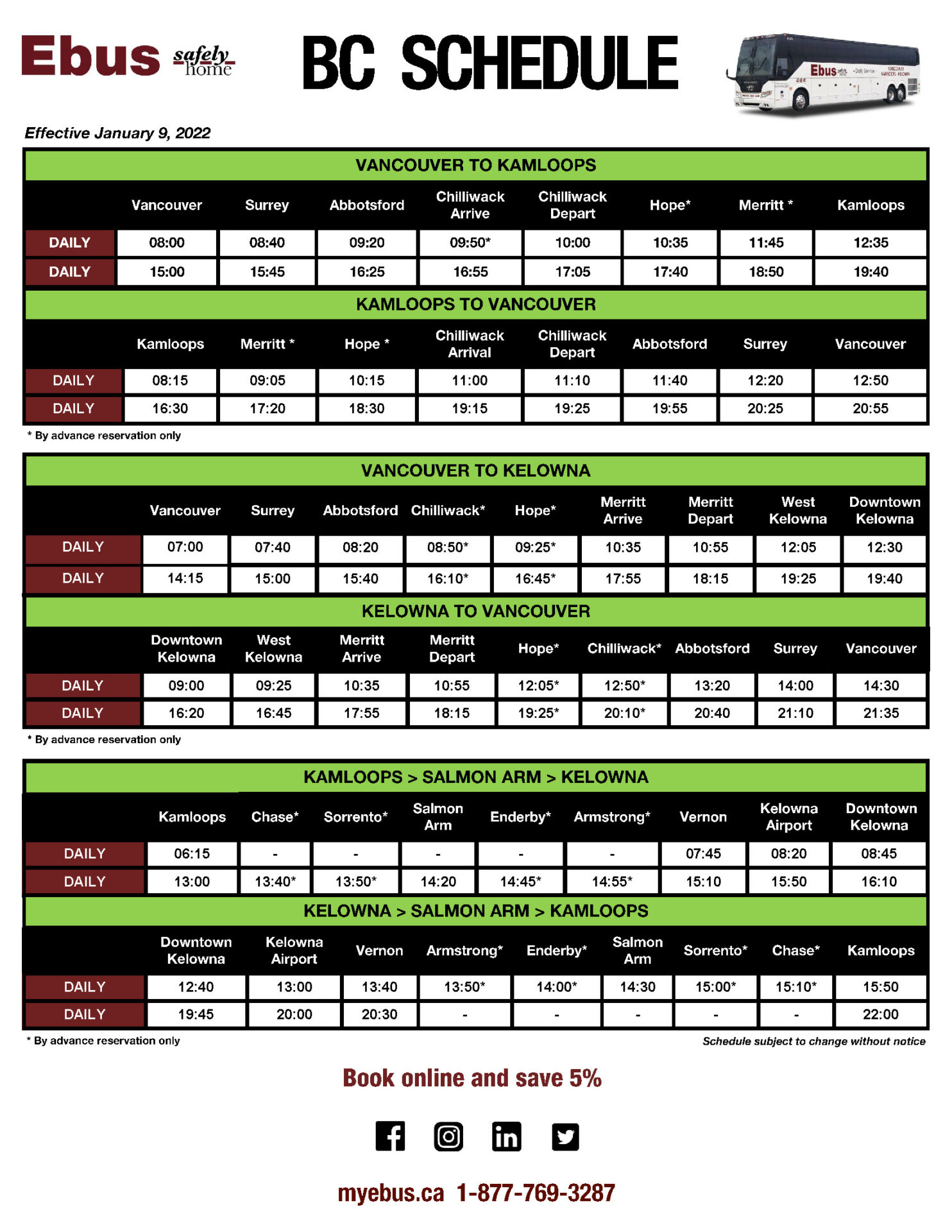 BC Bus Schedule Ebus