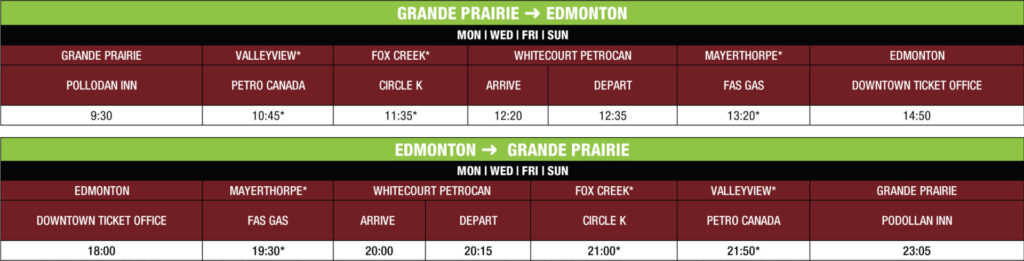 Ebus Launches Edmonton Grande Prairie Service! - Ebus